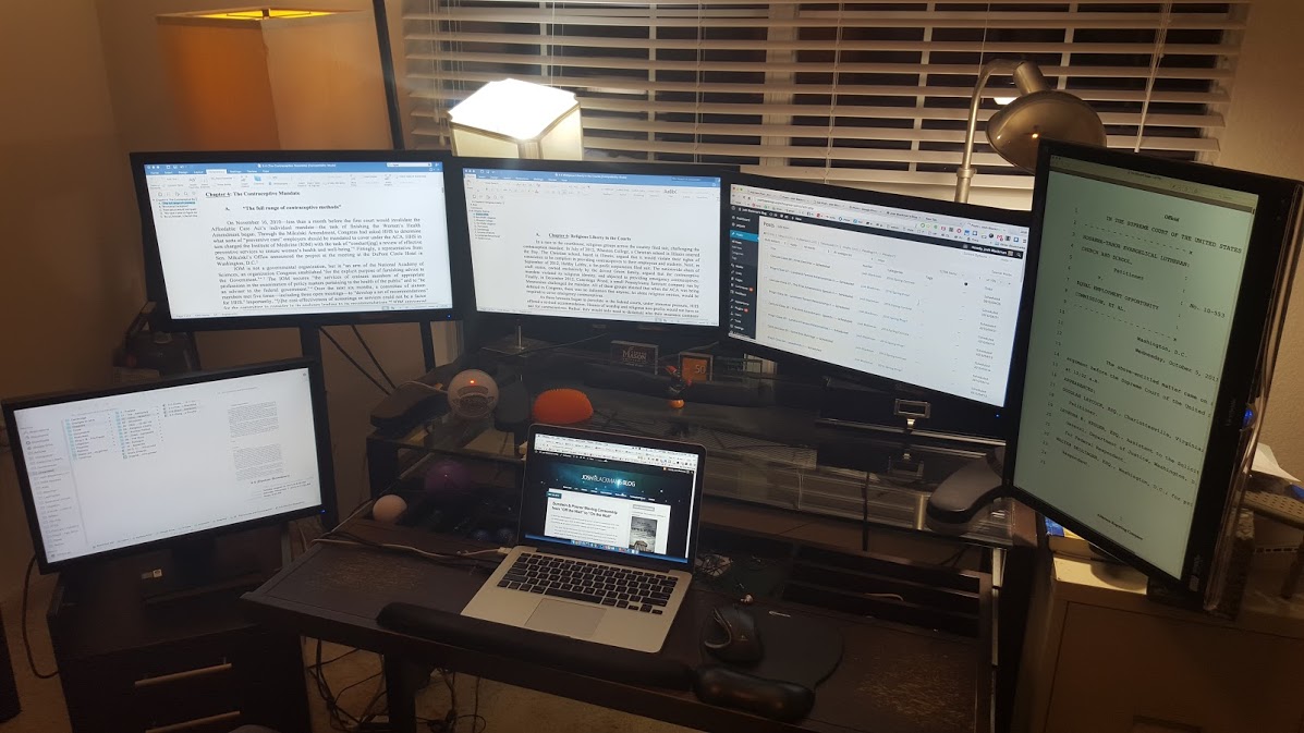 My New Six-Monitor Display and the Evolution of My Workstations | Josh ...