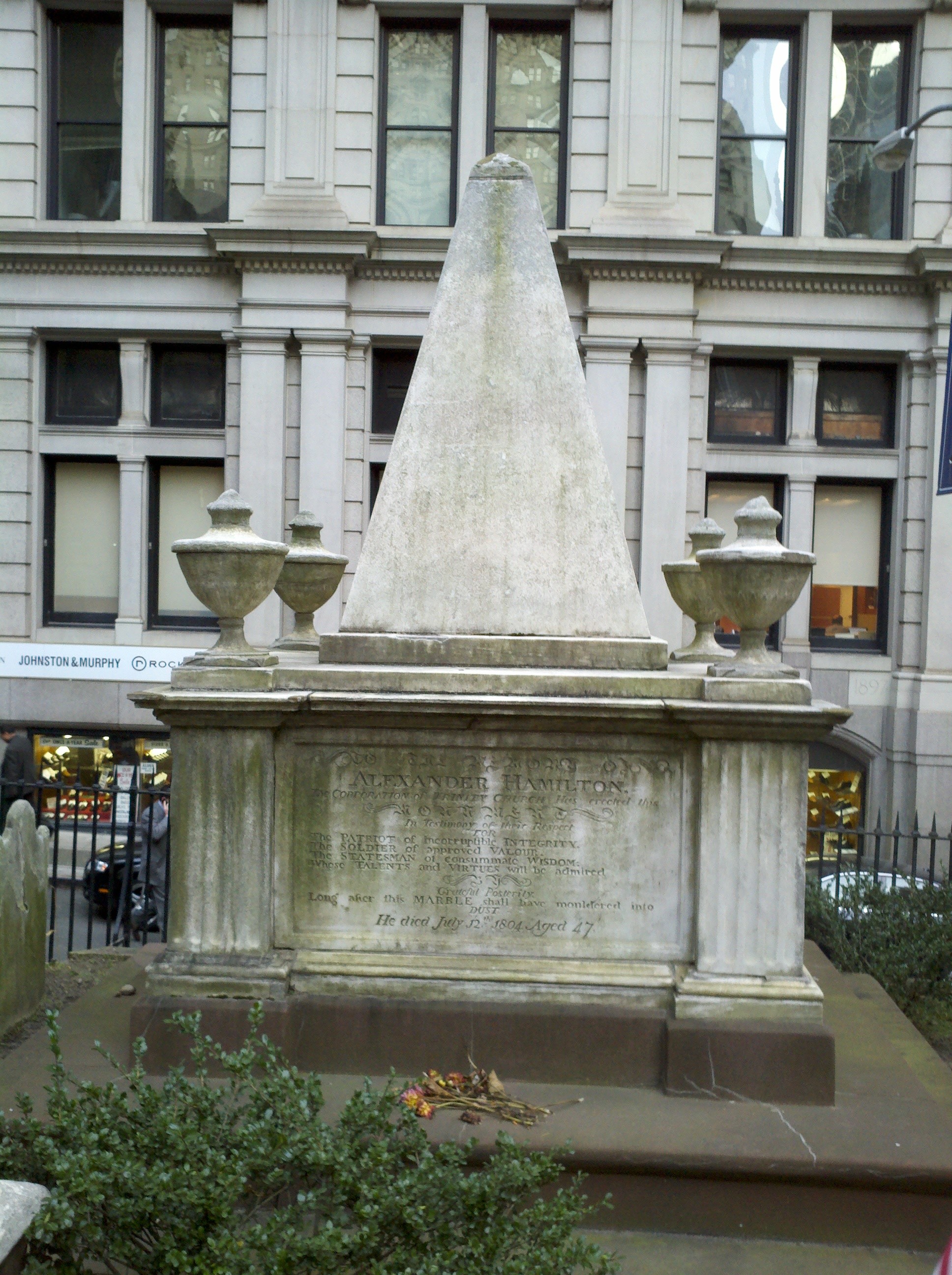 Josh Blackman » Constitutional Graves: Trinity Church Cemetery, Burial ...